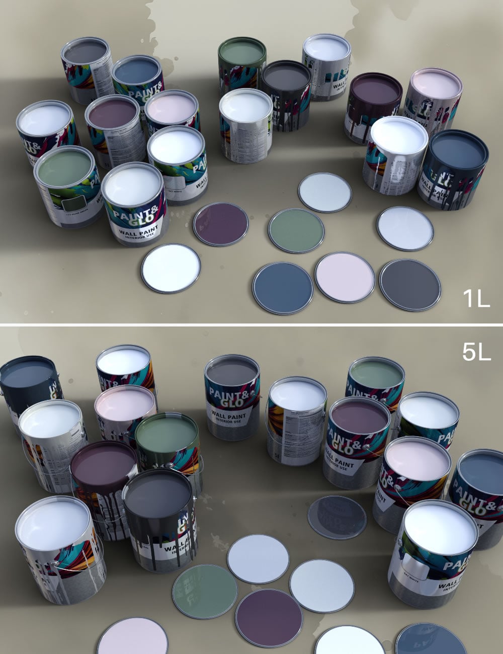 Mini Scenes Wall Painting | Daz 3D