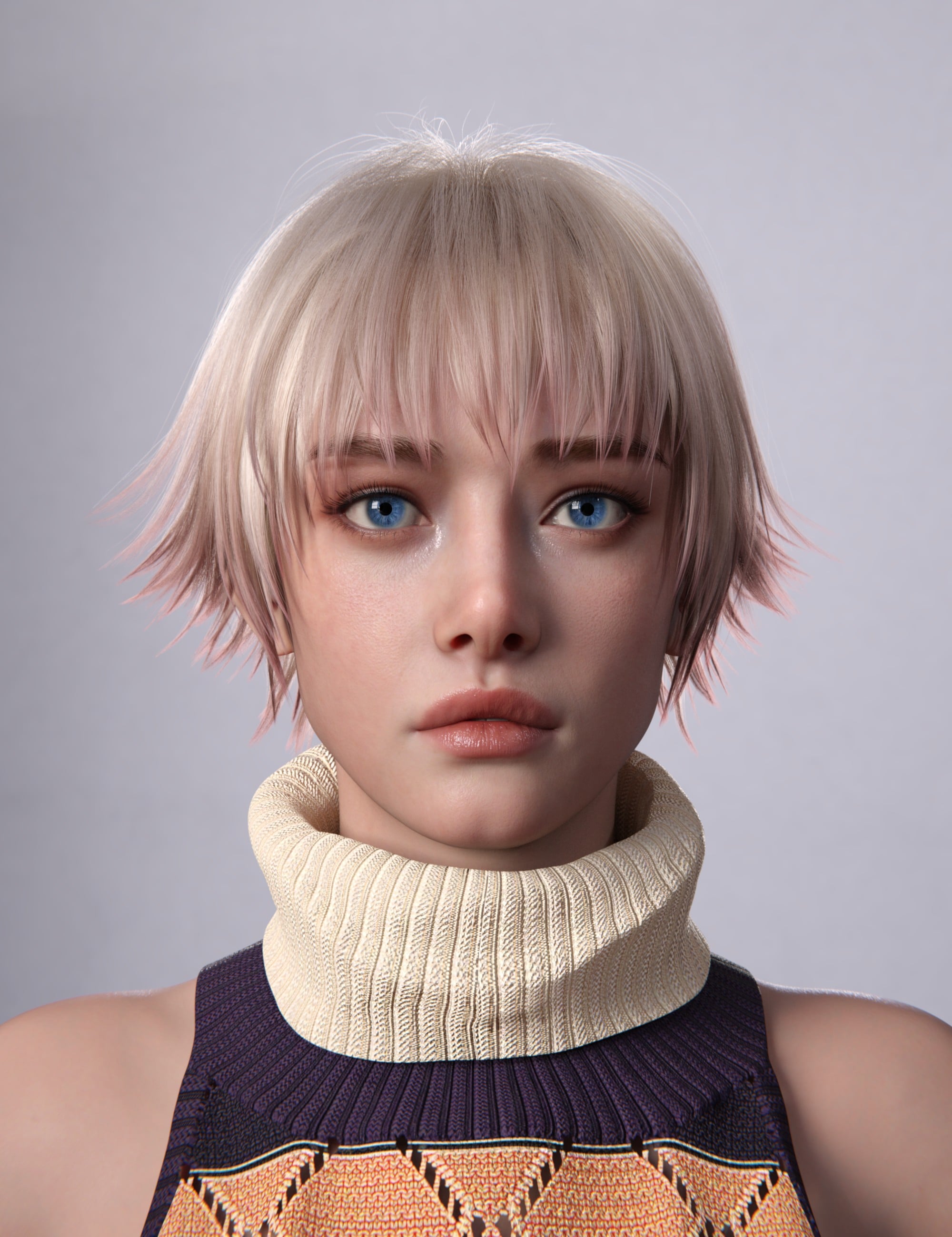 dForce AK Hedgehog Hair for Genesis 9, 8, and 8.1 Female | Daz 3D