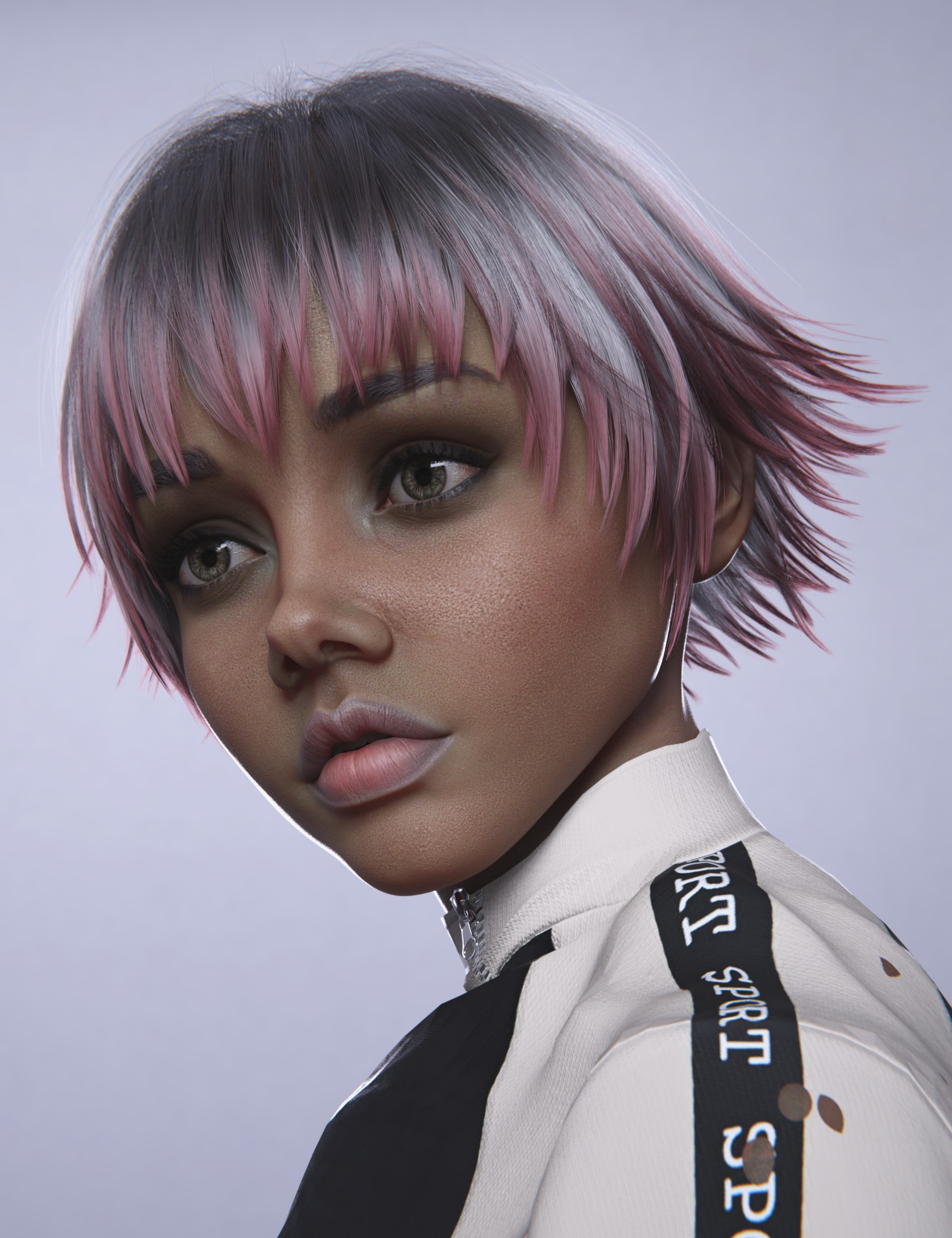 dForce AK Hedgehog Hair for Genesis 9, 8, and 8.1 Female | Daz 3D
