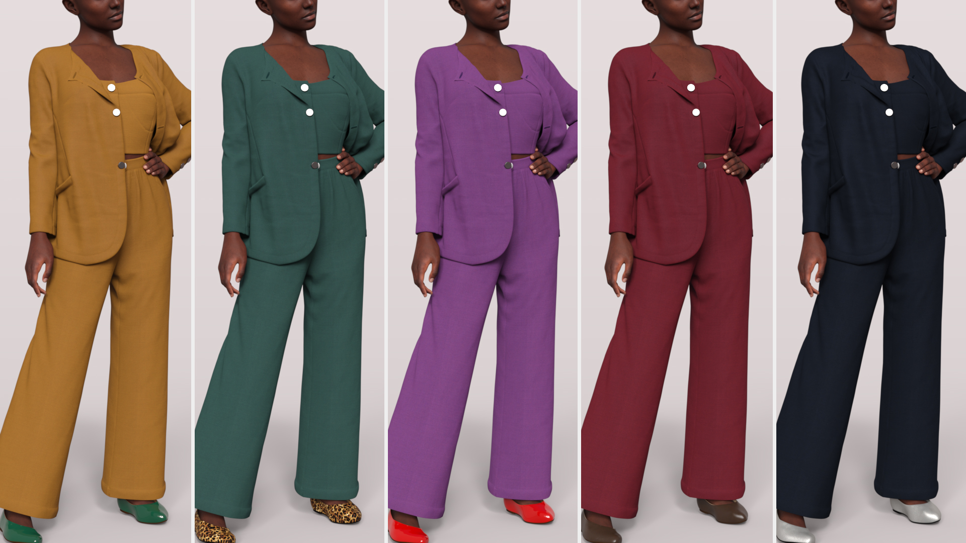 dForce Timeless Elegance Ensemble Outfit for Genesis 9, 8, and 8.1 | Daz 3D