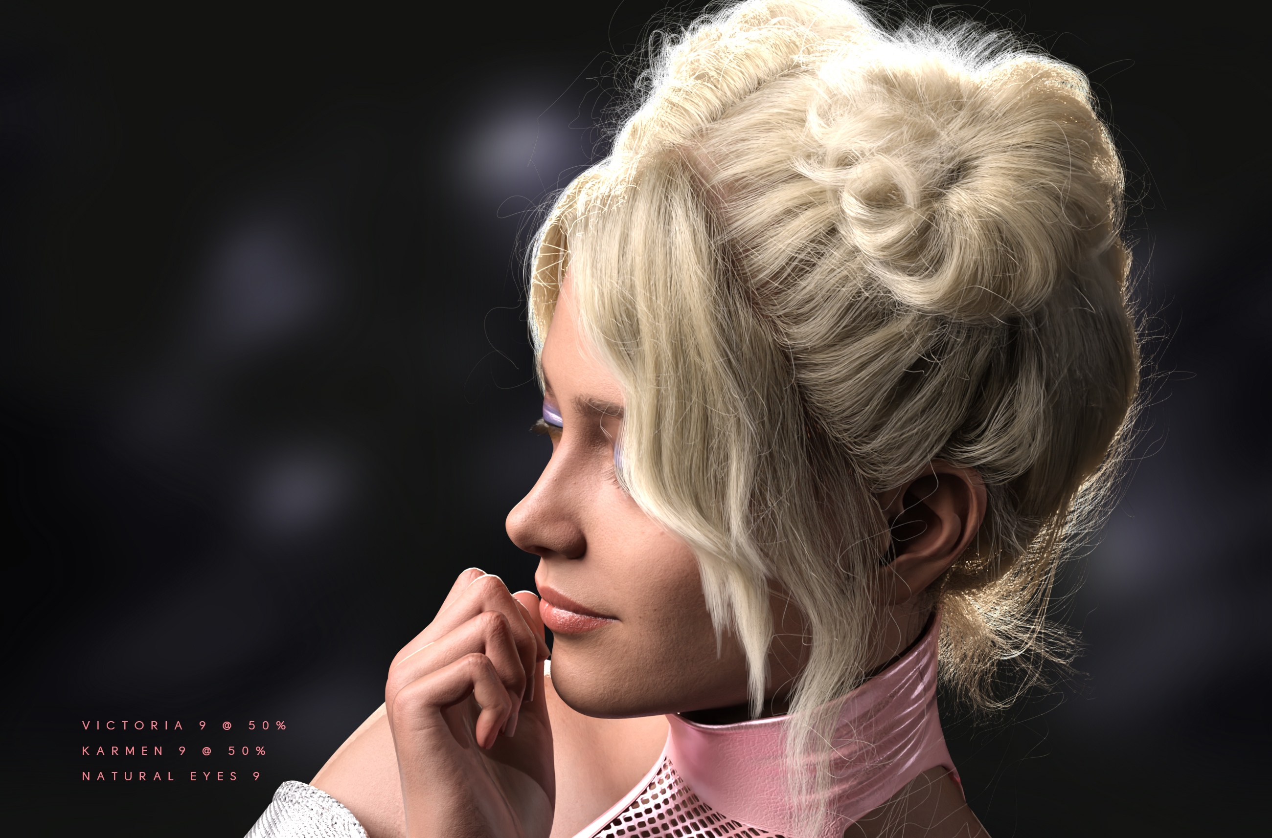 dForce Space Buns for Genesis 9 | Daz 3D