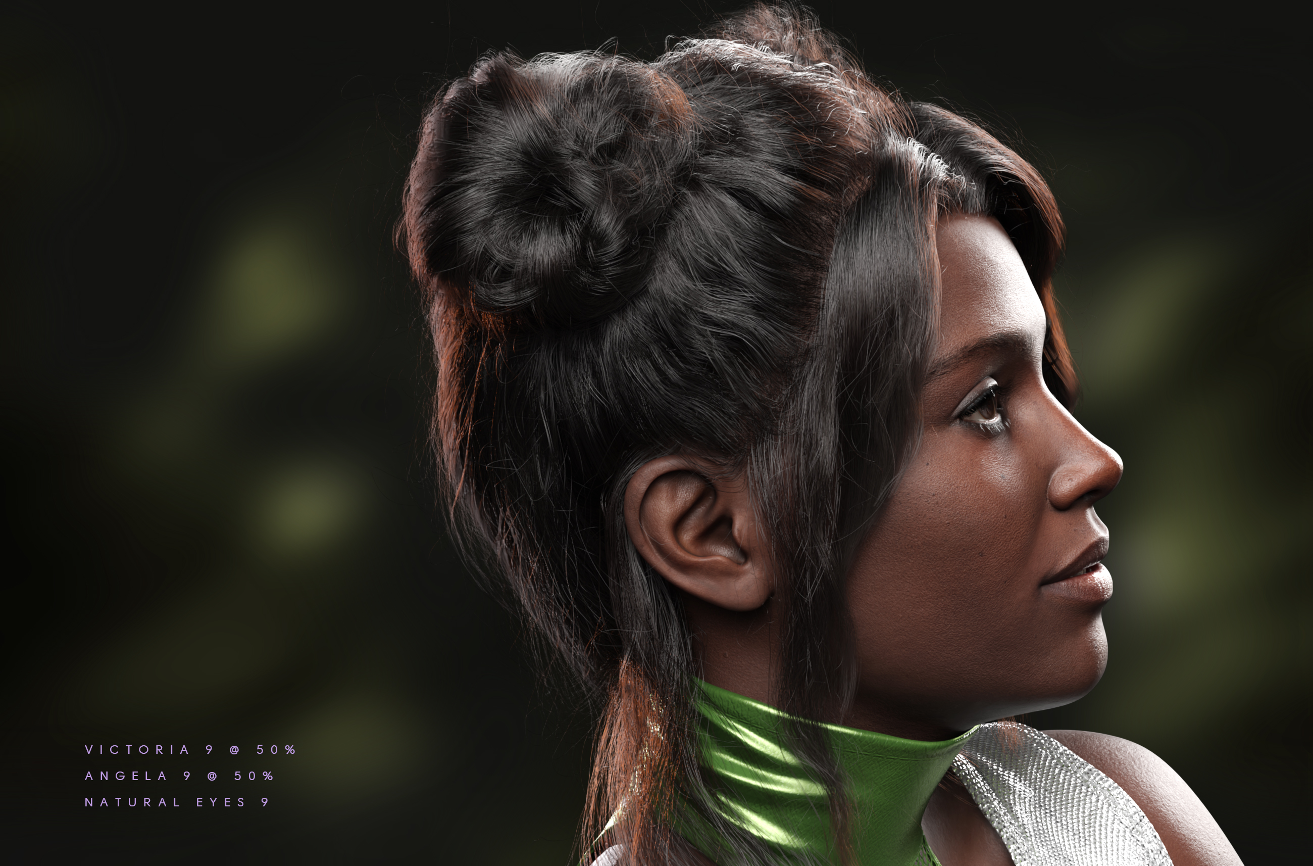 dForce Space Buns for Genesis 9 | Daz 3D