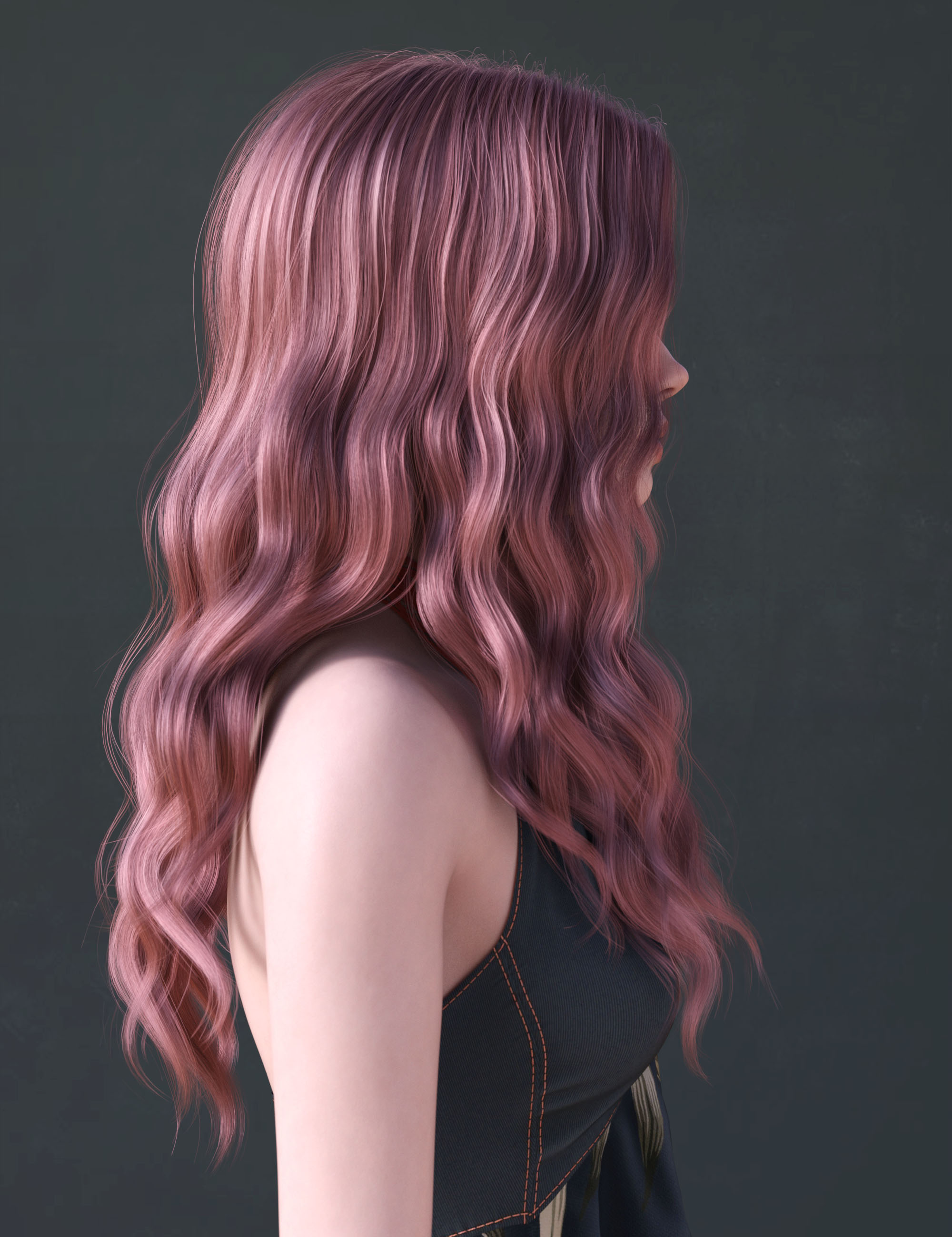 BS Curls Long Hair for Genesis 9 | Daz 3D