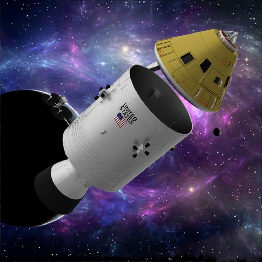 Apollo Spaceship Set for DAZ Studio | Daz 3D