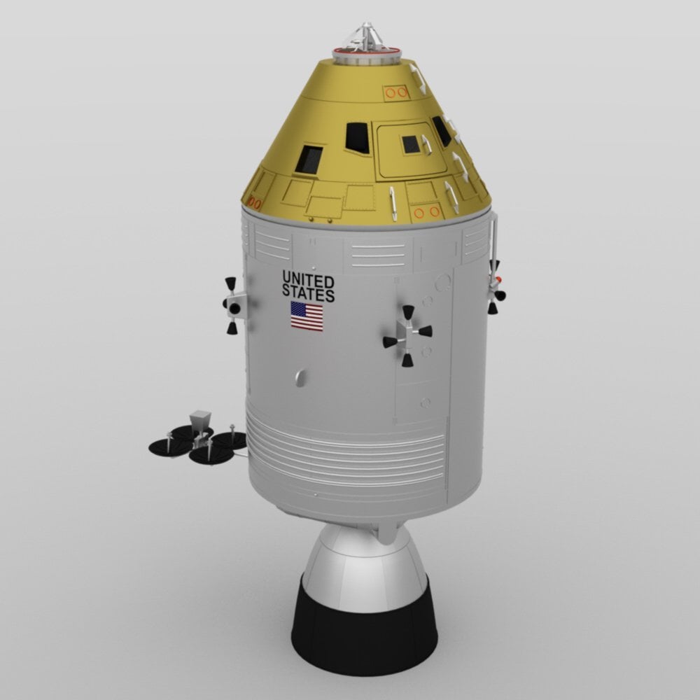 Apollo Spaceship Set for DAZ Studio | Daz 3D
