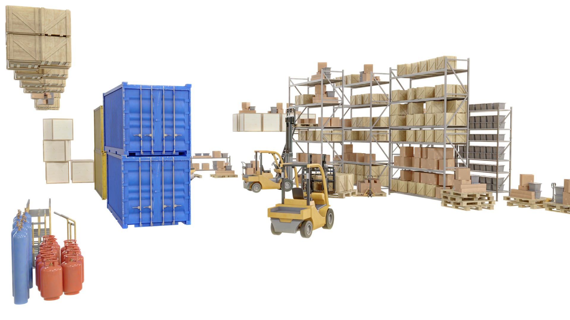 North Warehouse Props | Daz 3D