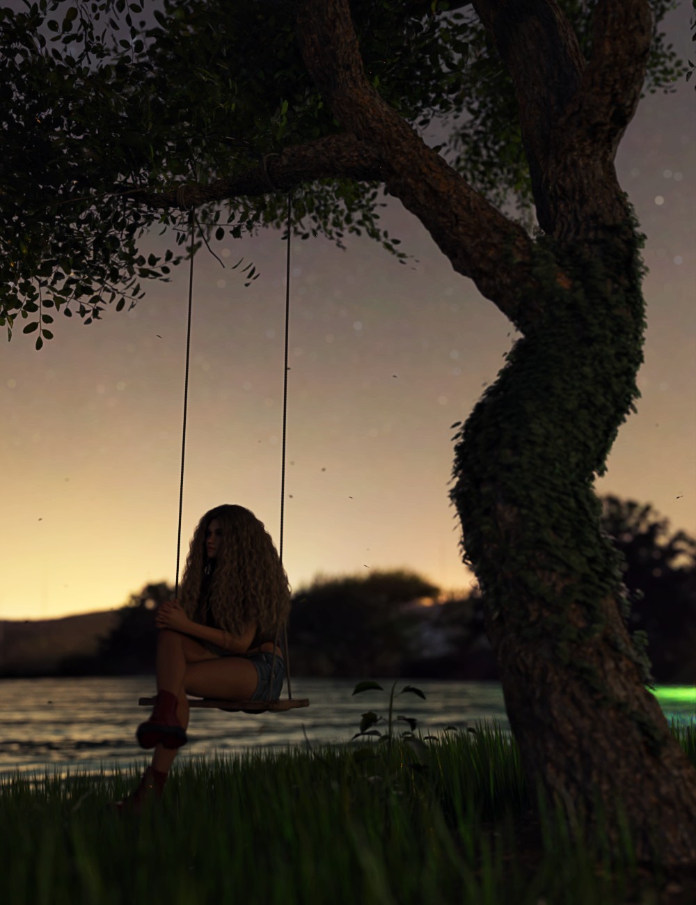 CS Tree Swing Vignette | Daz 3D