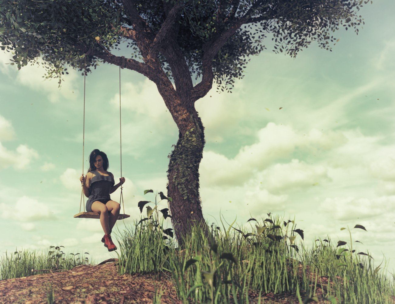 CS Tree Swing Vignette | Daz 3D