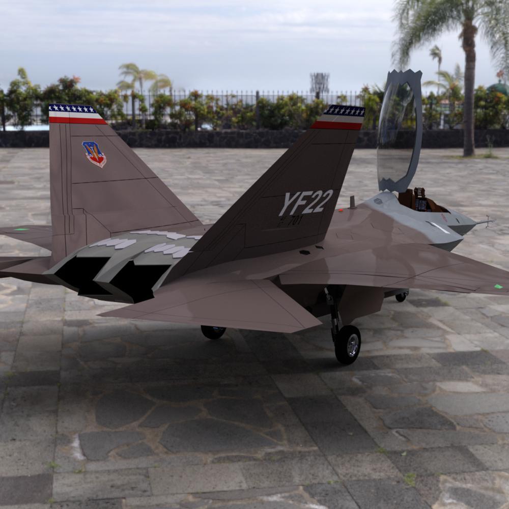 YF 22 Lightning II for DAZ Studio | Daz 3D