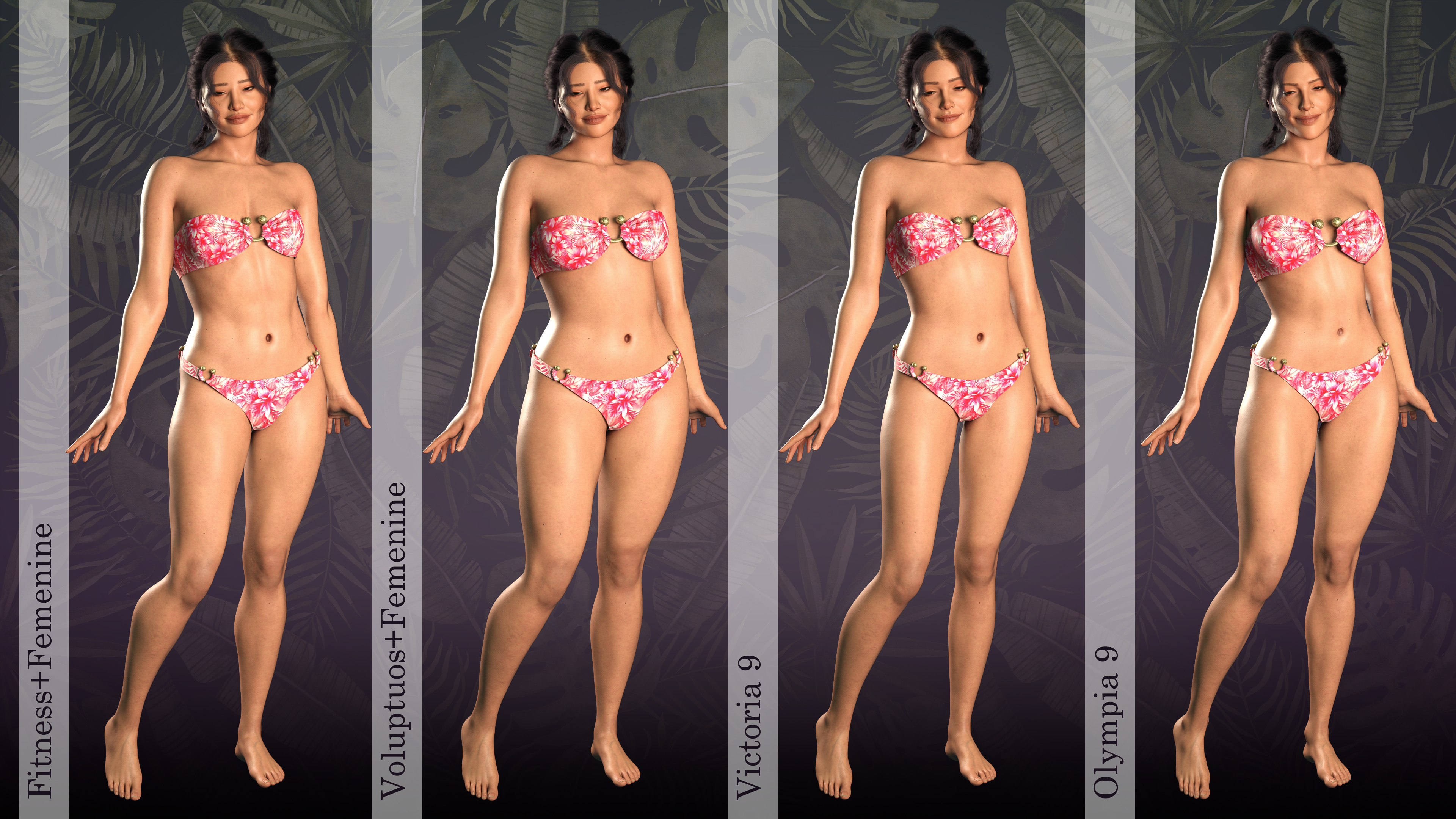 Savage Tropic HD Bikini for Genesis 9 | Daz 3D