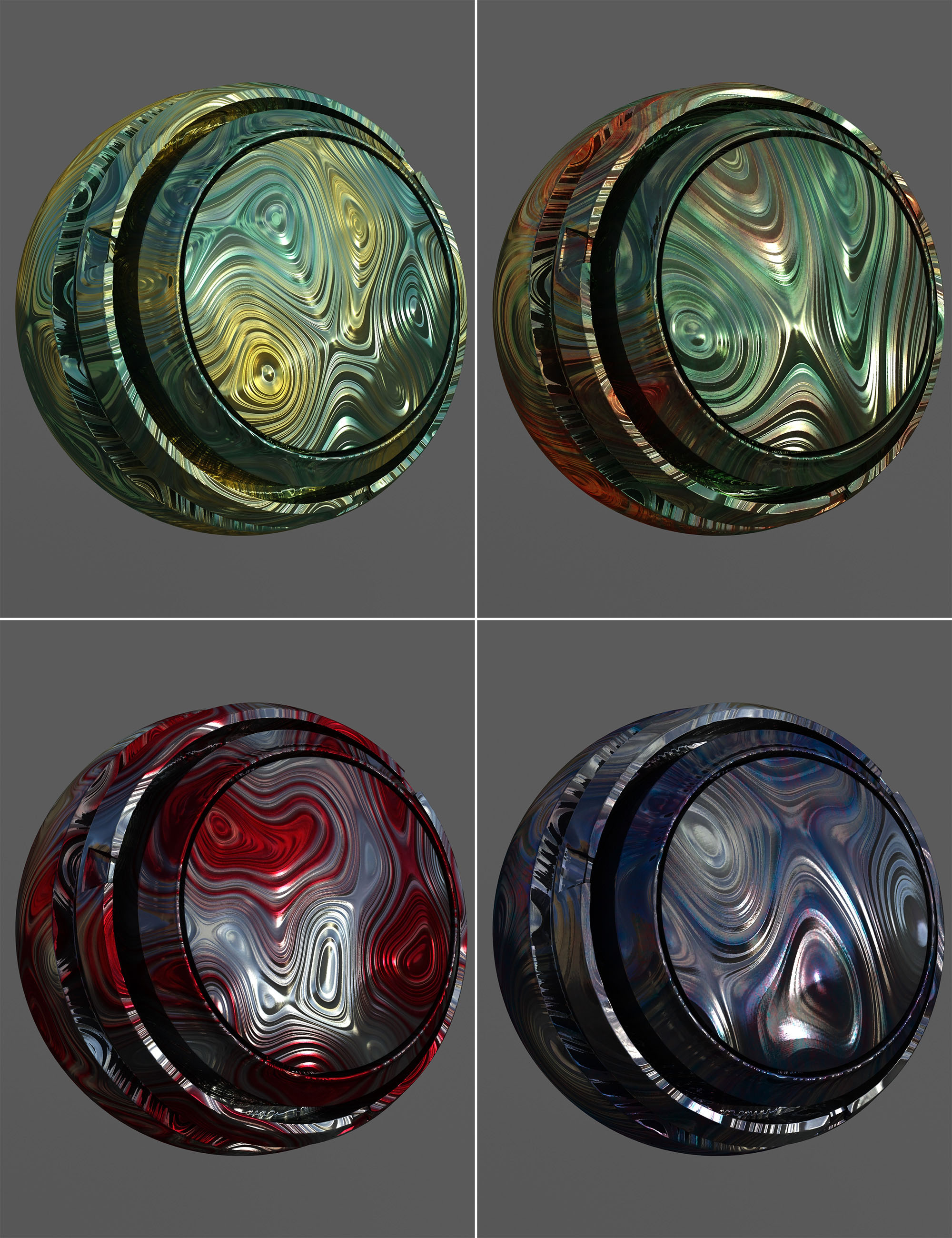 Fluid Metal Iray Shaders - MR | Daz 3D