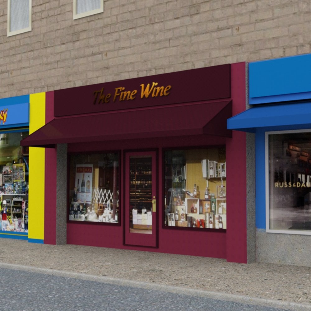 Three Store Building - for DAZ Studio | Daz 3D