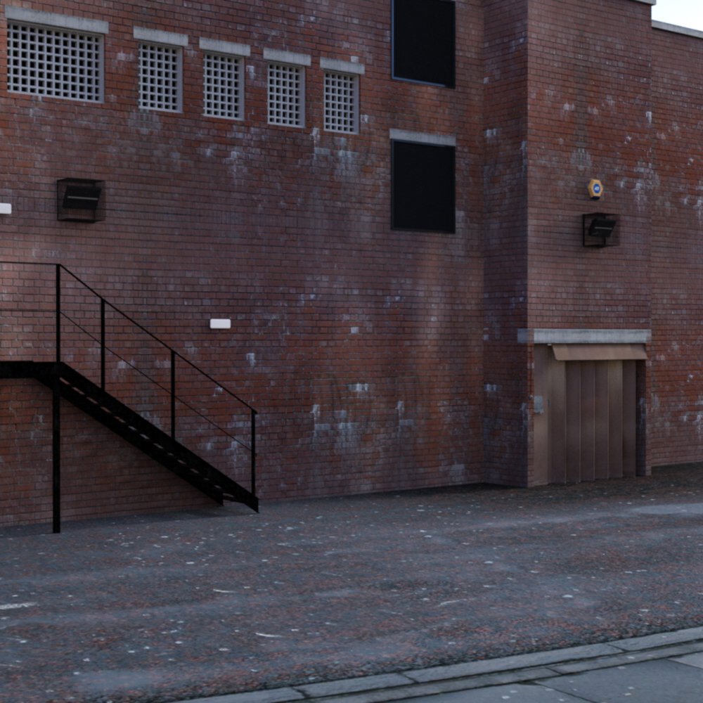 Store Building Rear - for DAZ Studio | Daz 3D