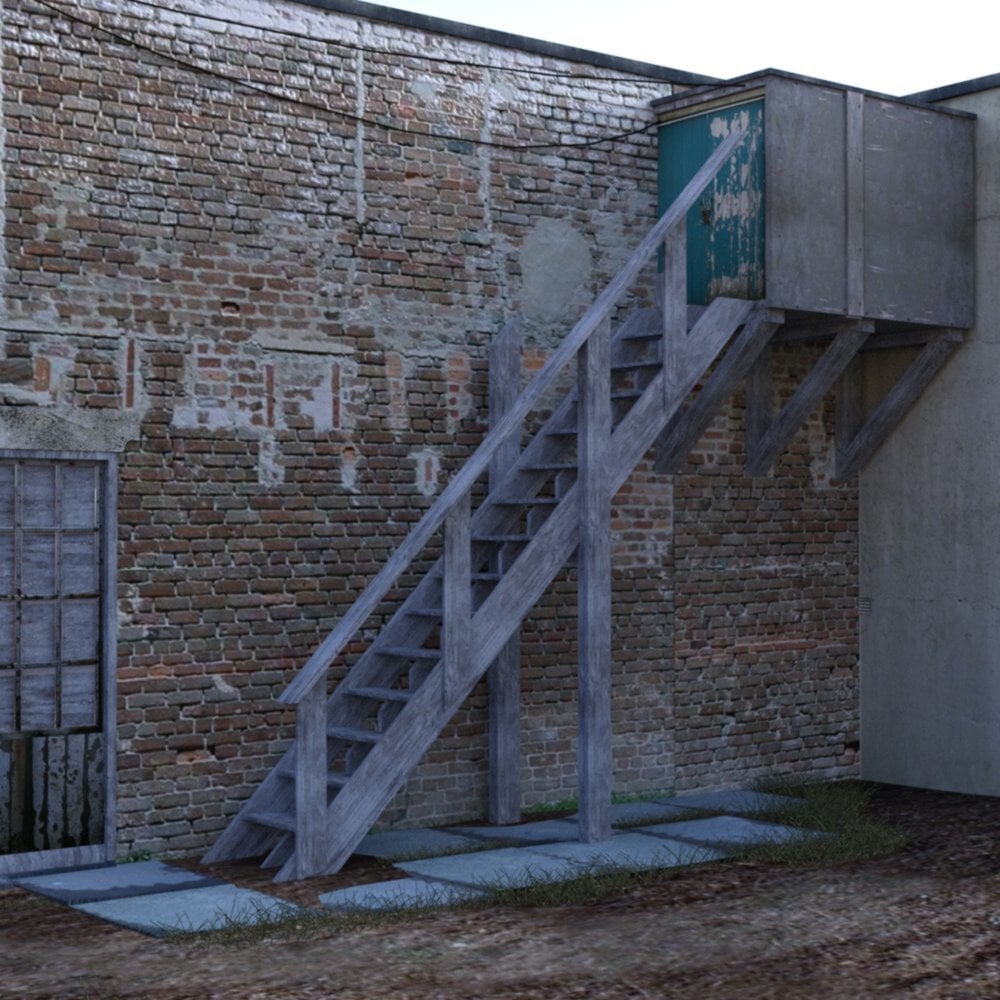 Backyard Building - for DAZ Studio | Daz 3D