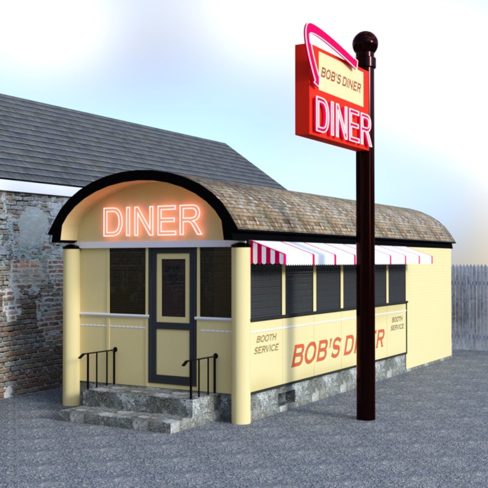 Bobs Diner - for DAZ Studio | Daz 3D