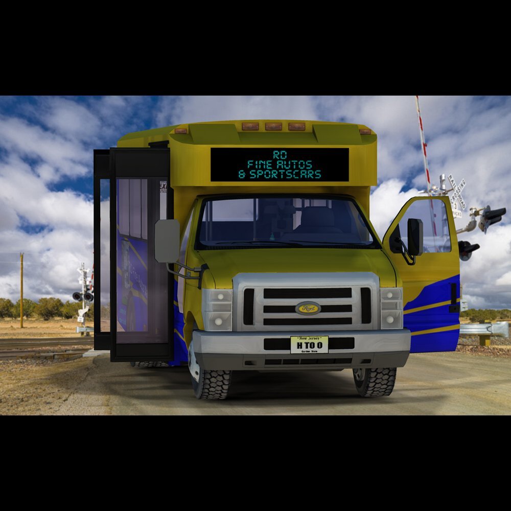 Shuttle Bus for Poser | Daz 3D