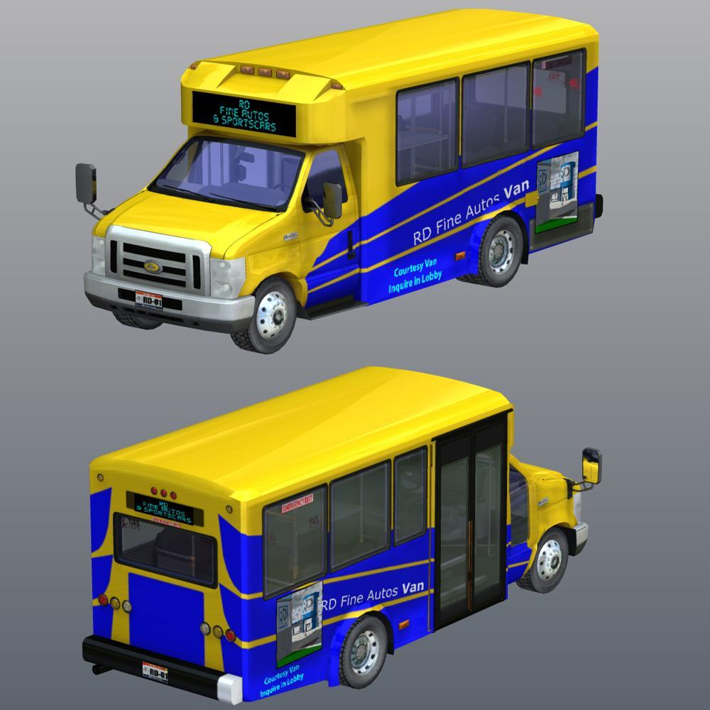 Shuttle Bus for Poser | Daz 3D
