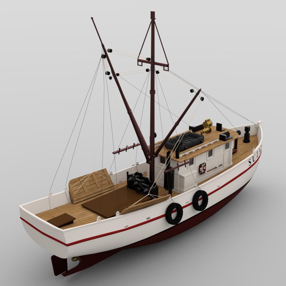 Shrimp Boat for DAZ Studio | Daz 3D