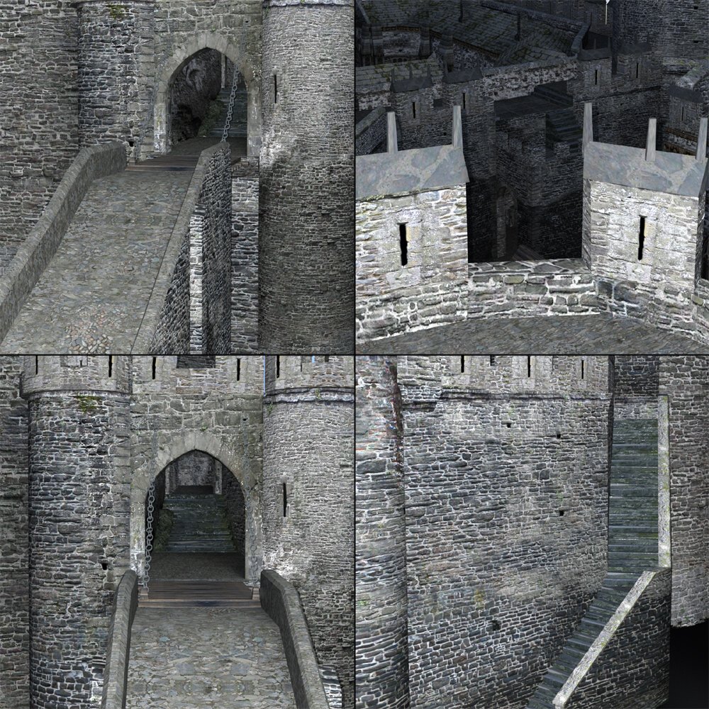 Castle Set 1 (for DAZ Studio) | Daz 3D