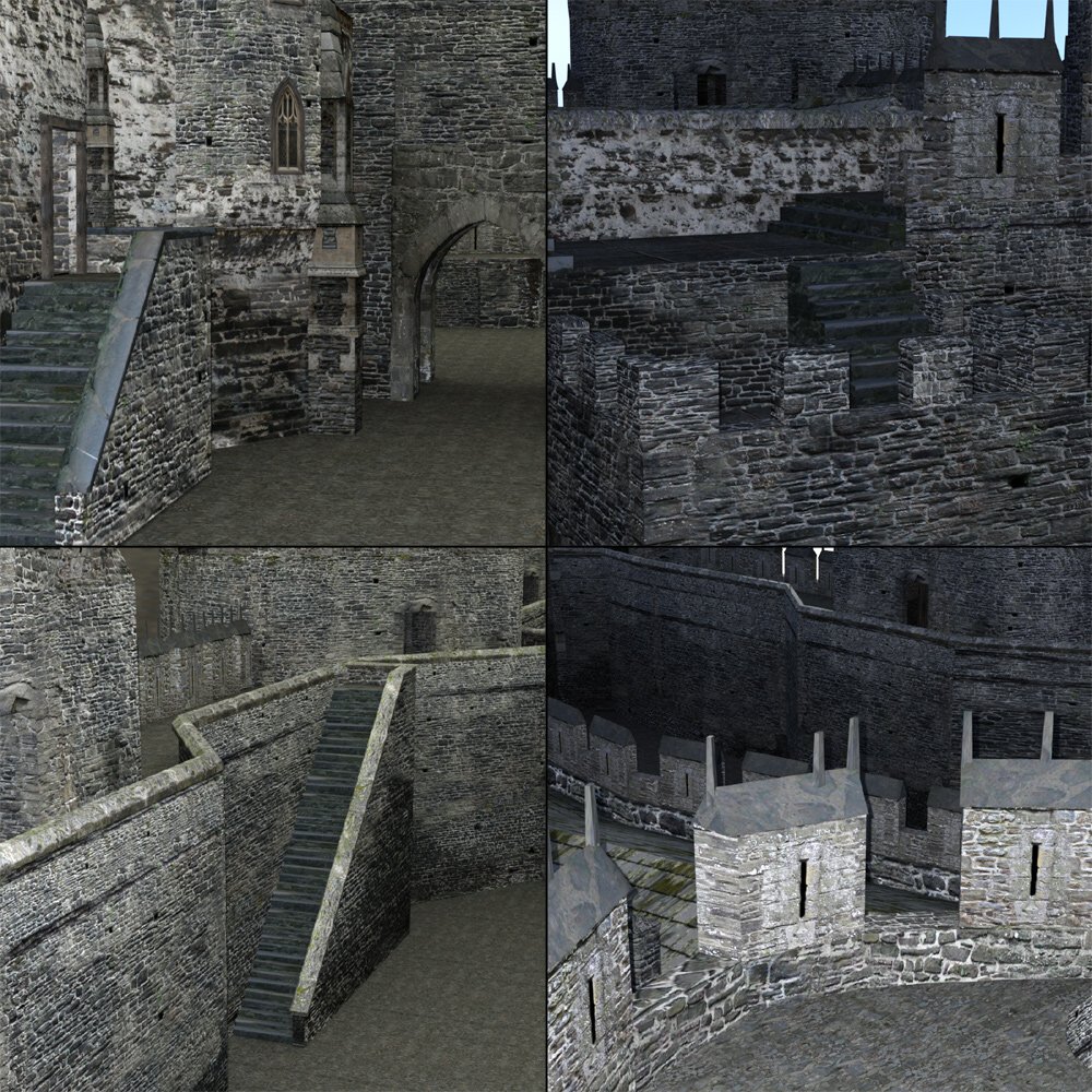 Castle Set 1 (for DAZ Studio) | Daz 3D