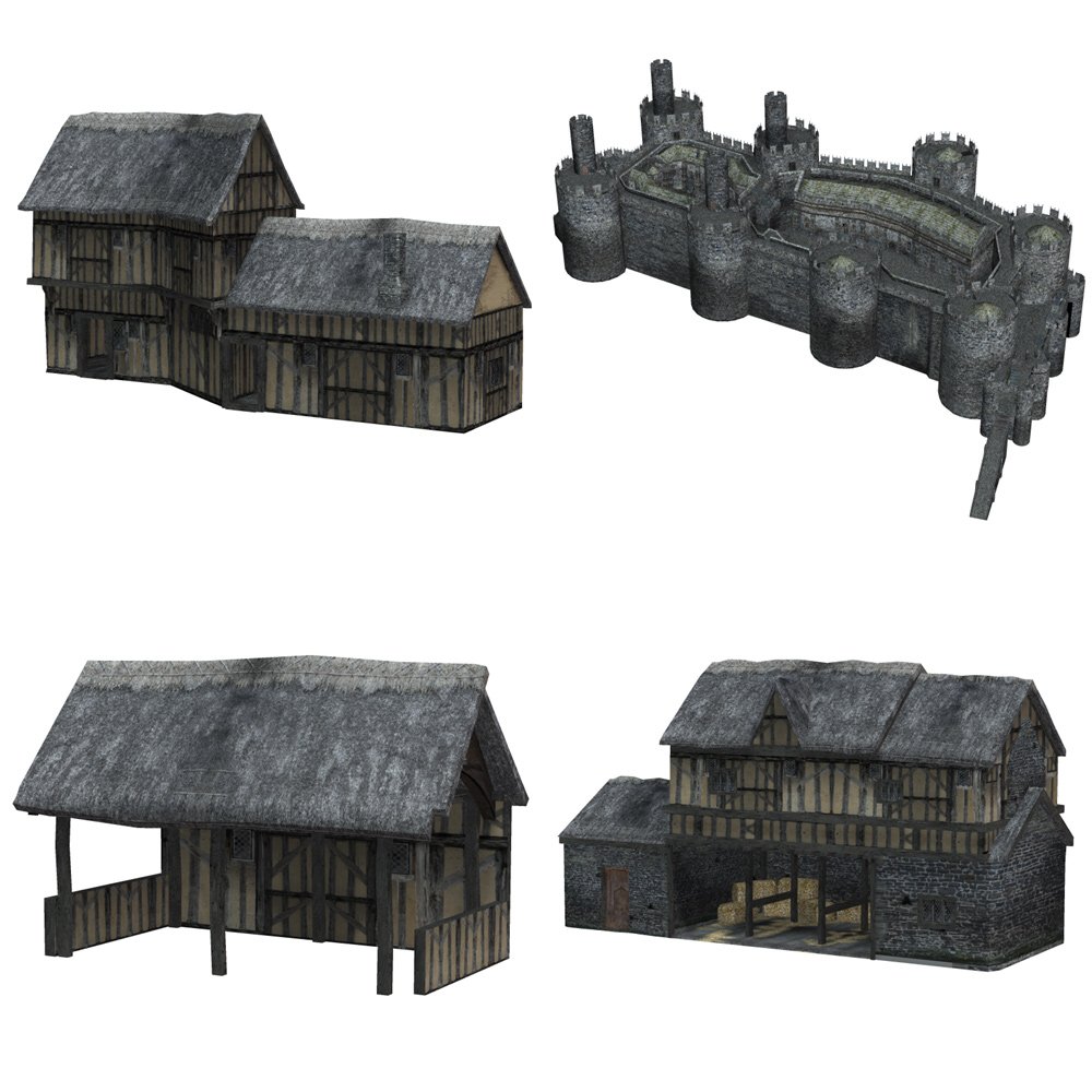 Castle Set 1 (for DAZ Studio) | Daz 3D