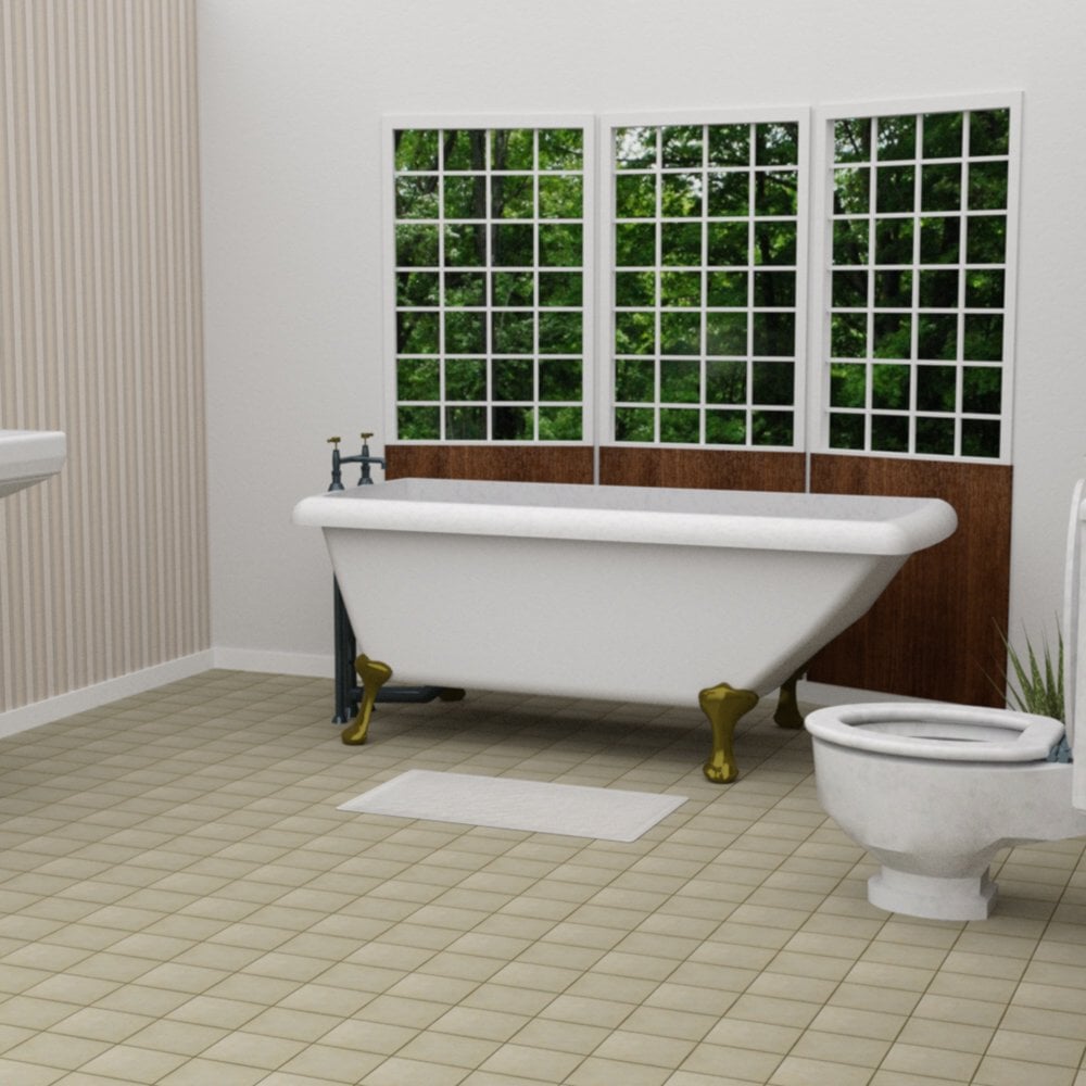 Comfortable Bathroom - for DAZ Studio | Daz 3D