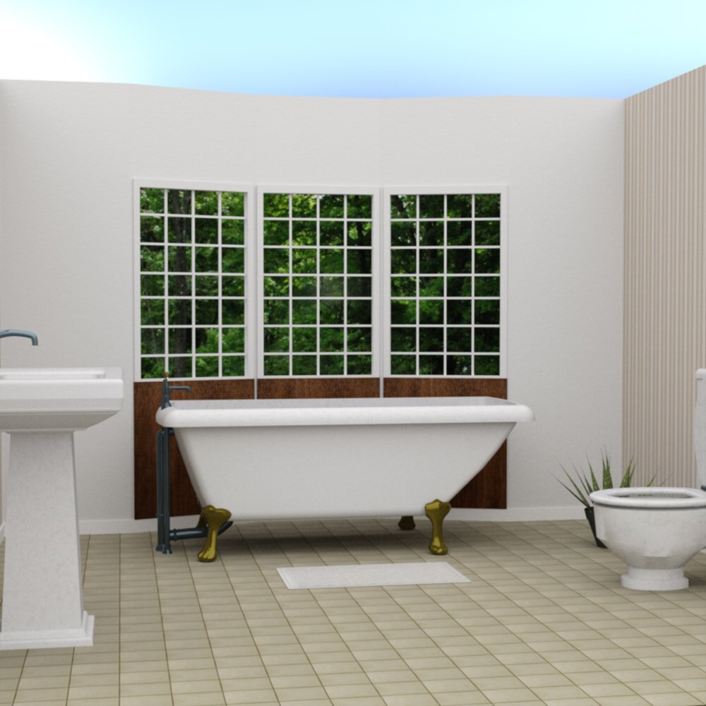 Comfortable Bathroom - for DAZ Studio | Daz 3D