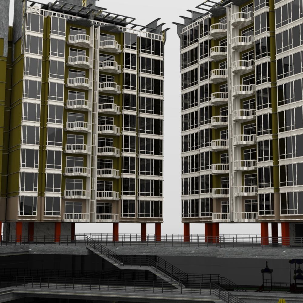 Complex of Houses (for DAZ Studio) | Daz 3D