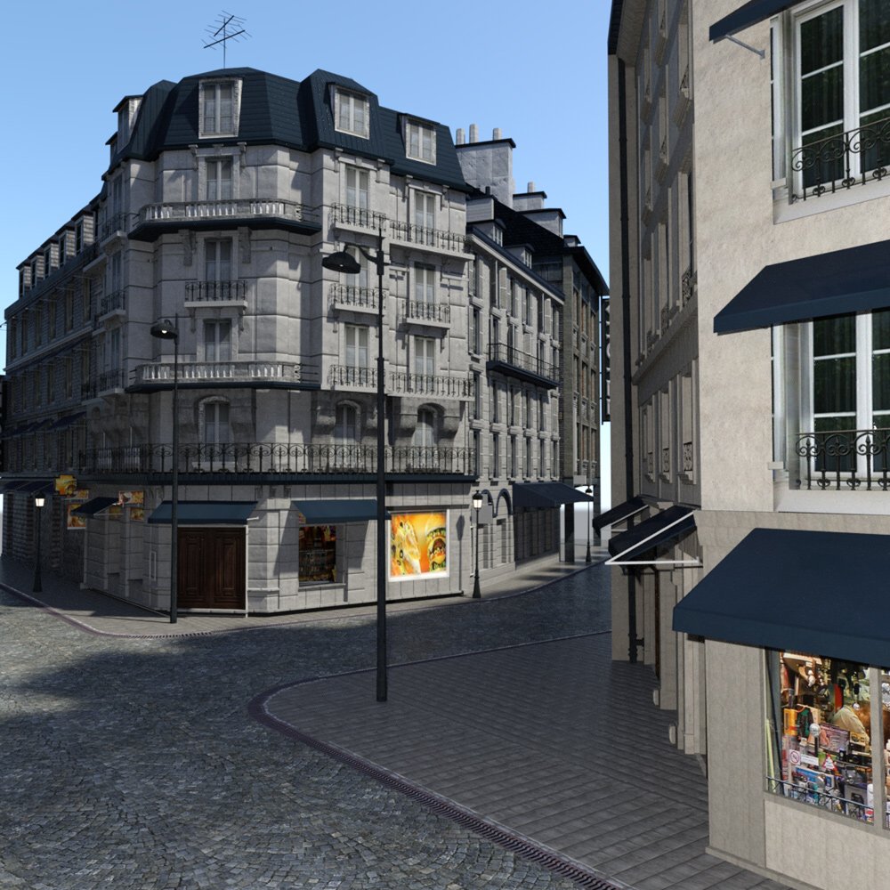 European Street - for DAZ Studio | Daz 3D