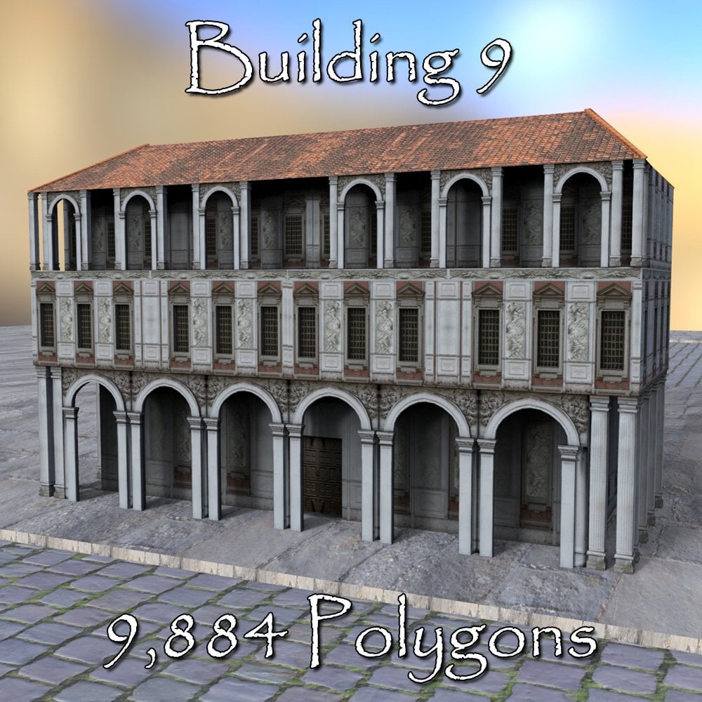Roman Buildings Set II - for DAZ Studio | Daz 3D