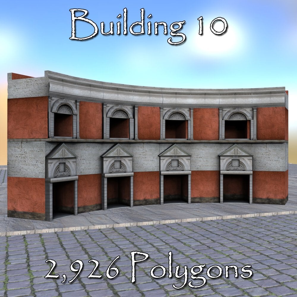 Roman Buildings Set II - for DAZ Studio | Daz 3D