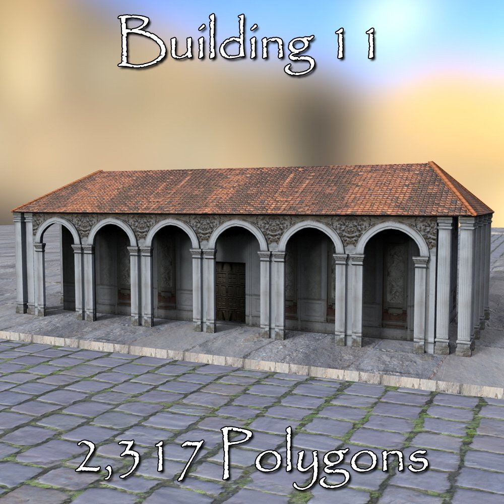 Roman Buildings Set II - for DAZ Studio | Daz 3D