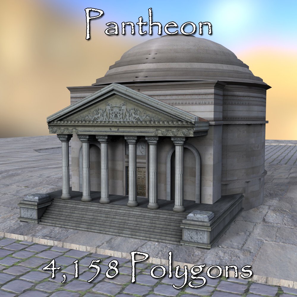Roman Buildings Set II - for DAZ Studio | Daz 3D