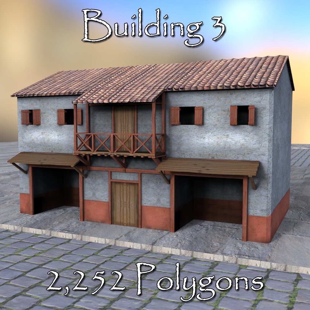 Roman Buildings Set I - for DAZ Studio | Daz 3D