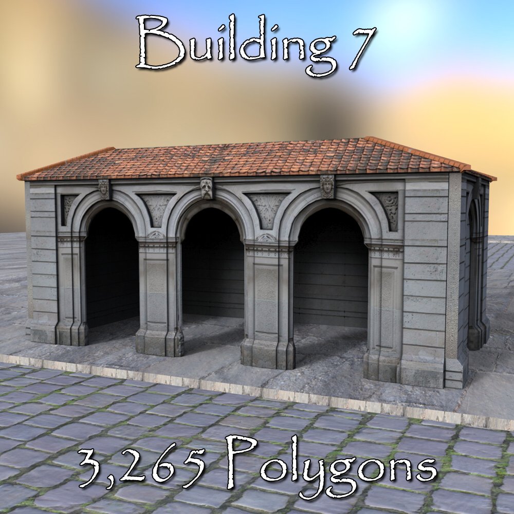 Roman Buildings Set I - for DAZ Studio | Daz 3D