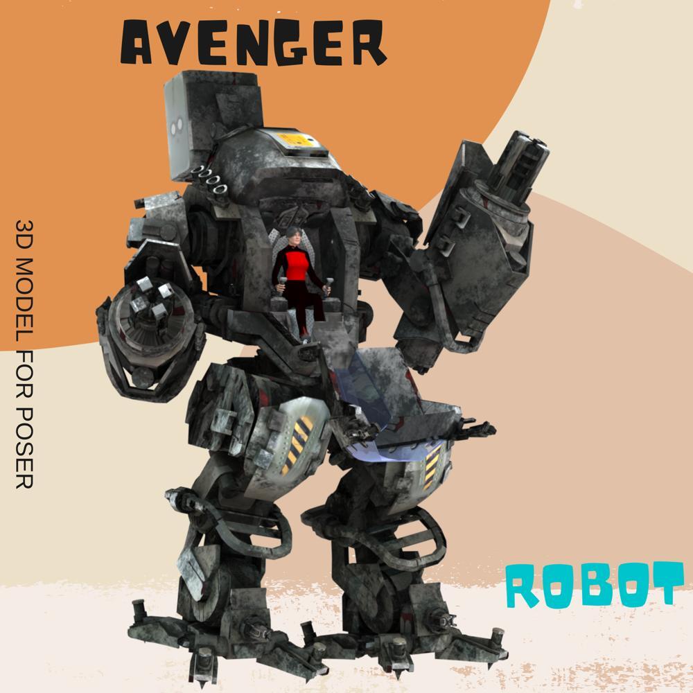 Robot Avenger for Poser | Daz 3D