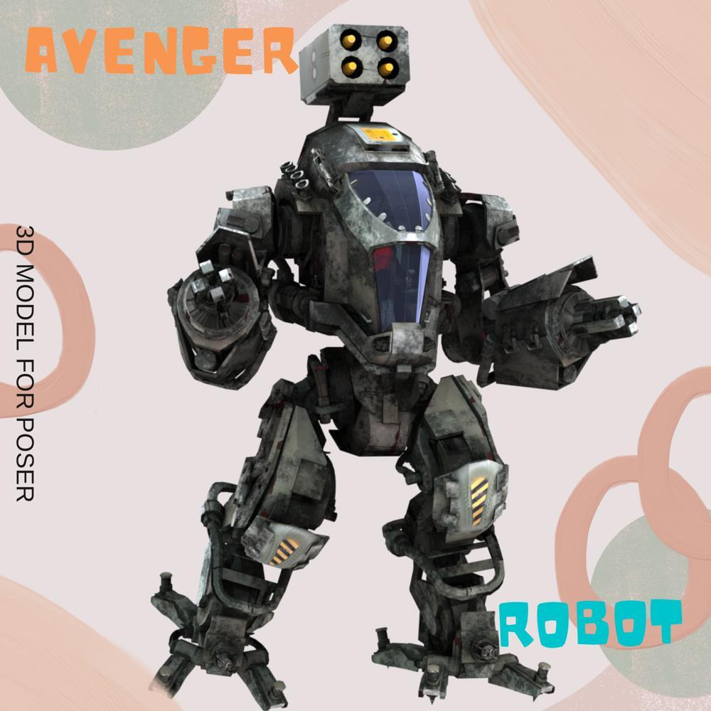 Robot Avenger for Poser | Daz 3D