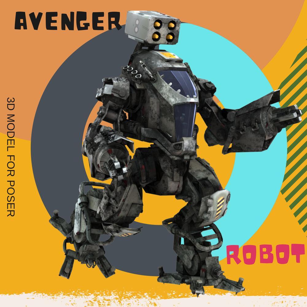 Robot Avenger for Poser | Daz 3D