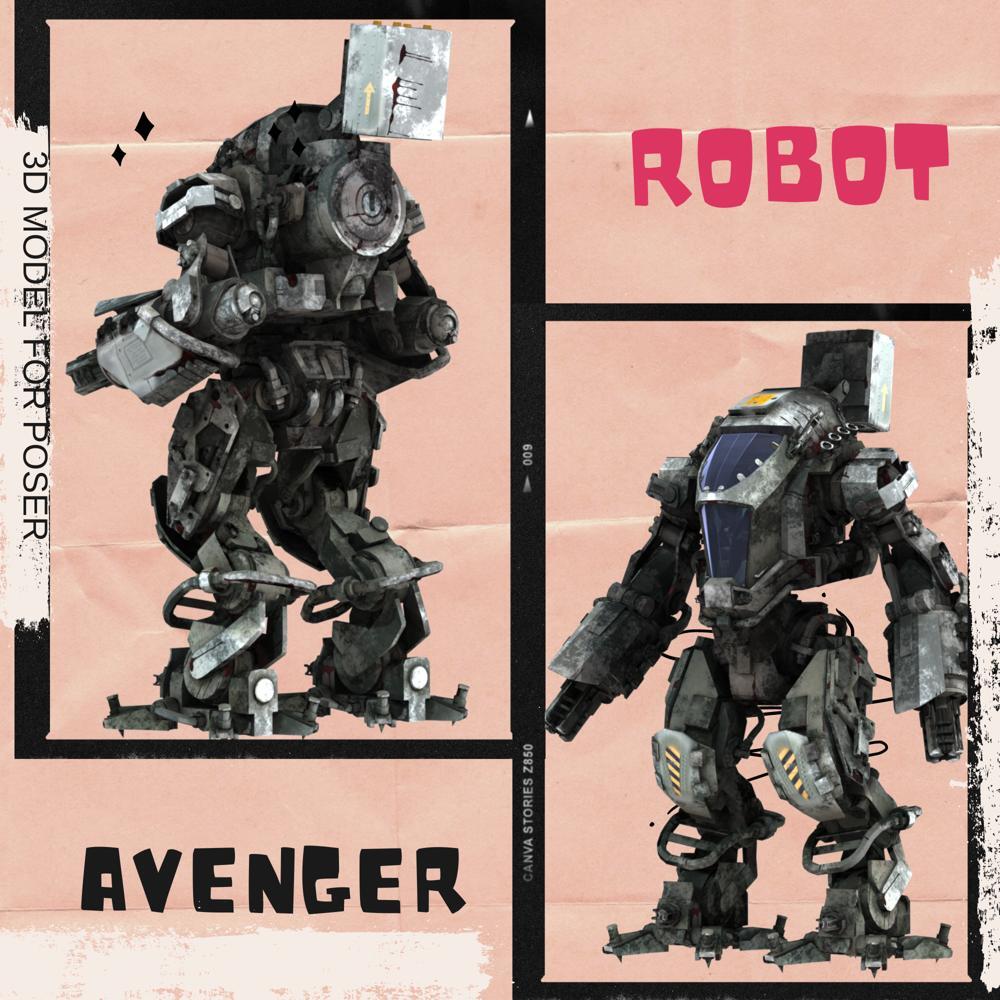 Robot Avenger for Poser | Daz 3D