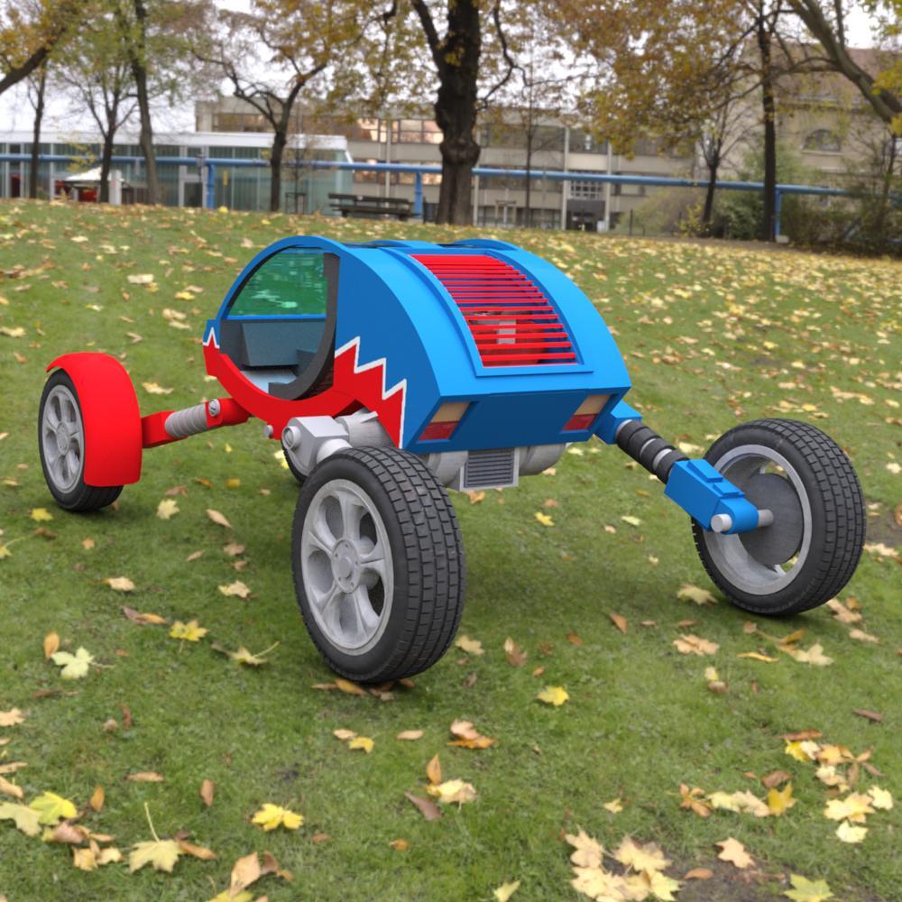 Razor Sci-Fi Racing Buggy for DAZ Studio | Daz 3D