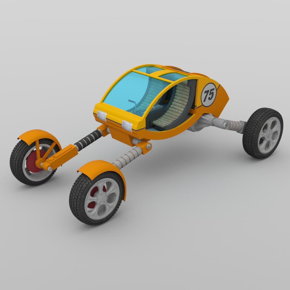 Razor Sci-Fi Racing Buggy for DAZ Studio | Daz 3D
