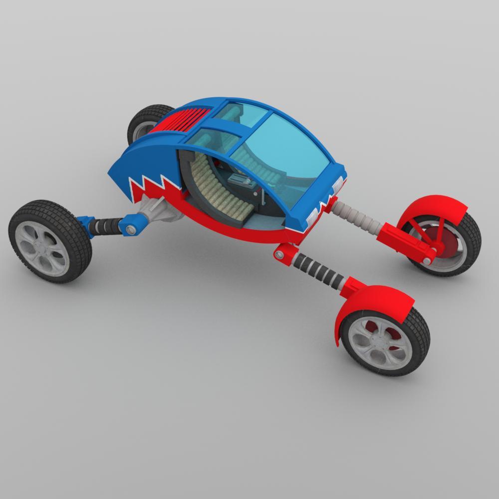 Razor Sci-Fi Racing Buggy for DAZ Studio | Daz 3D