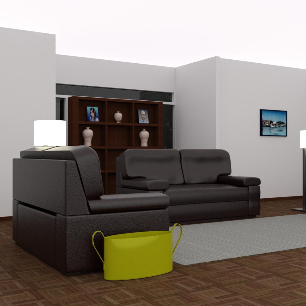 Modern Living Room for DAZ Studio | Daz 3D