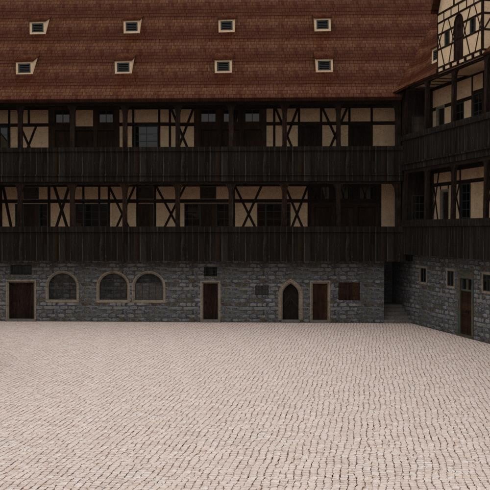Medieval Courtyard for DAZ Studio | Daz 3D