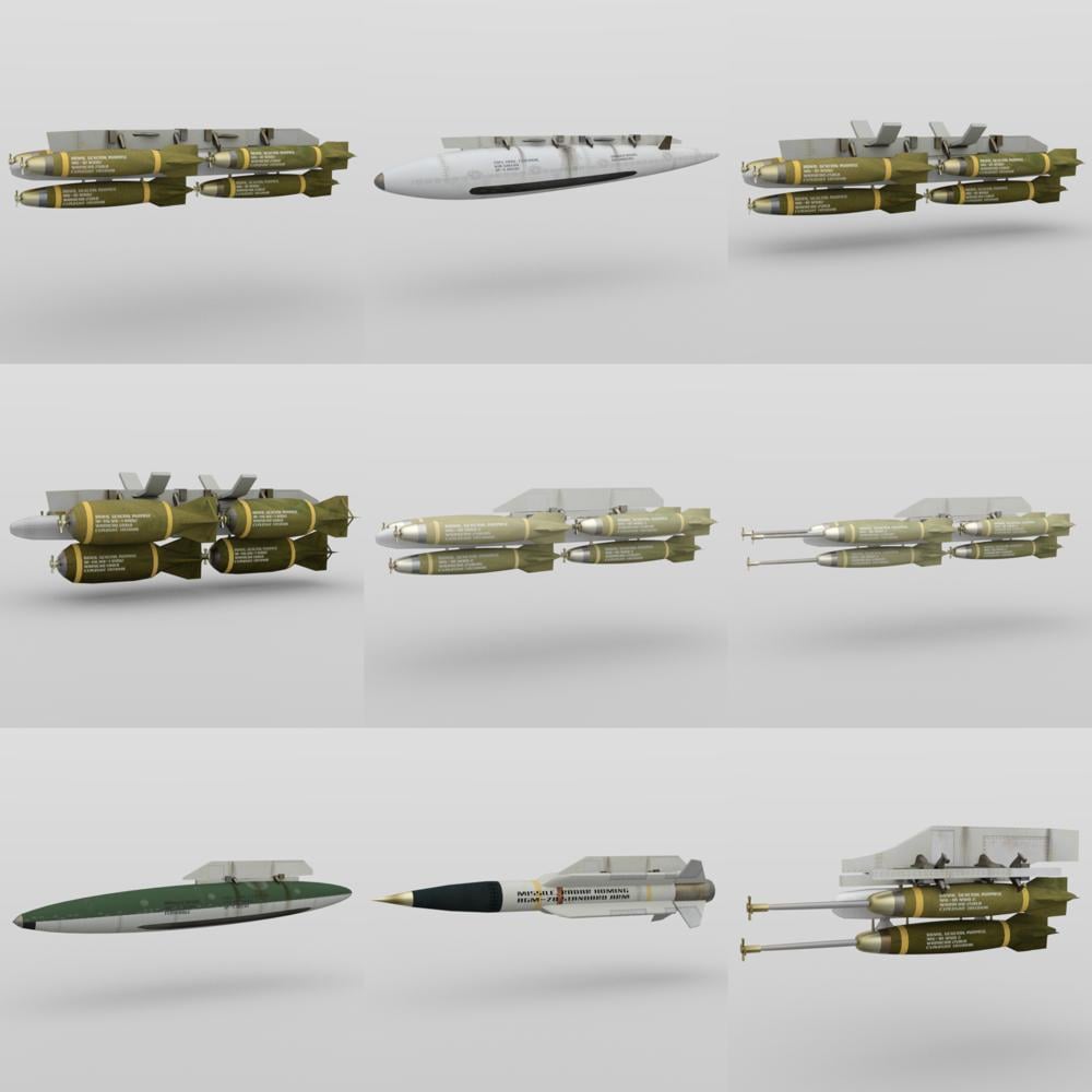F105F/G Thunderchief for DAZ Studio | Daz 3D
