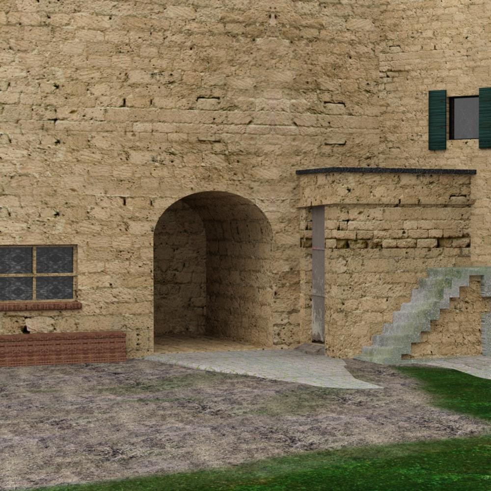 French Courtyard for DAZ Studio | Daz 3D