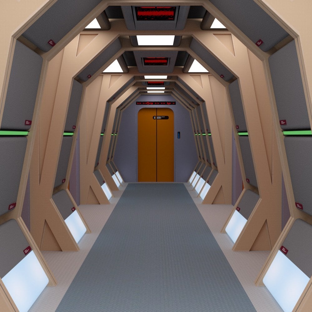 Futuristic Hallways for DAZ Studio | Daz 3D