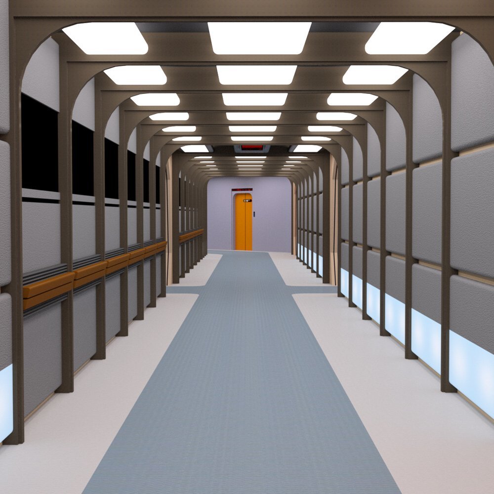 Futuristic Hallways for DAZ Studio | Daz 3D