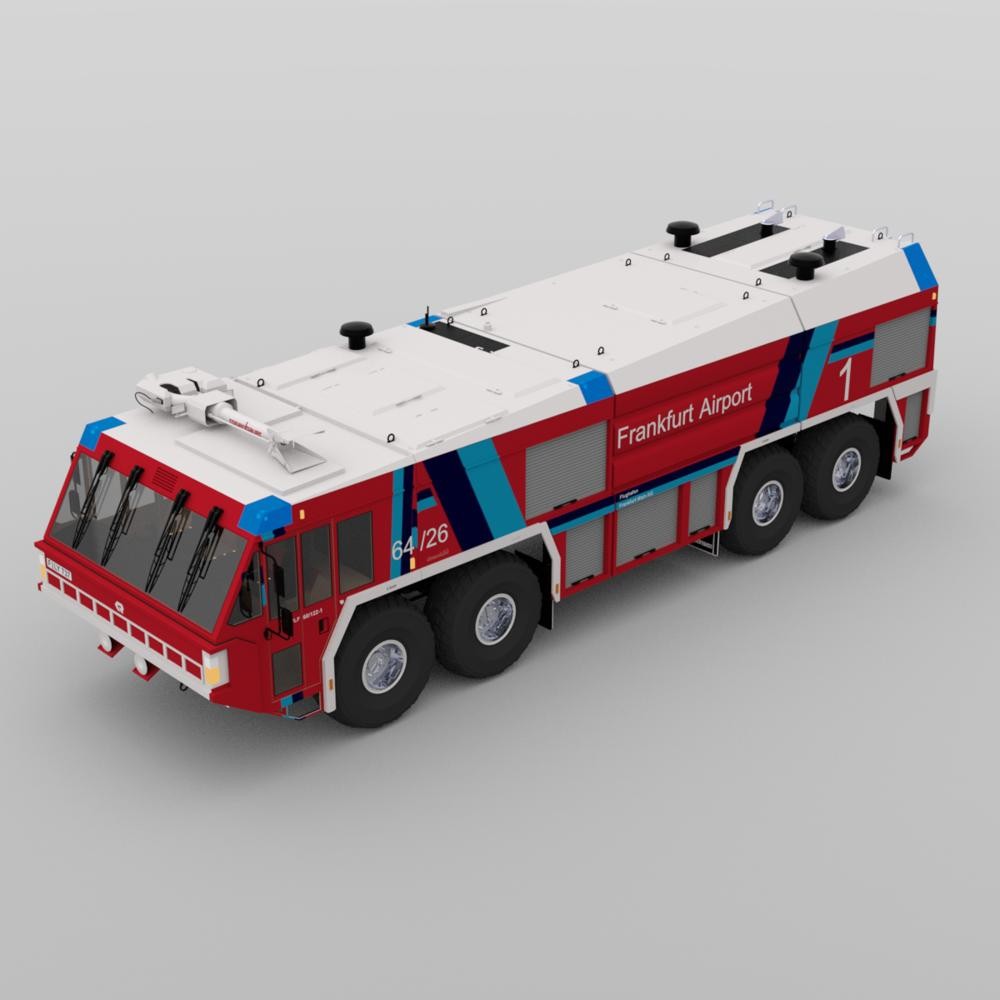 GFLF Simba 8X8 Firefight Truck for DAZ Studio | Daz 3D