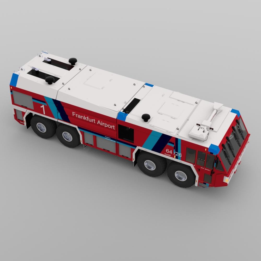 GFLF Simba 8X8 Firefight Truck for DAZ Studio | Daz 3D
